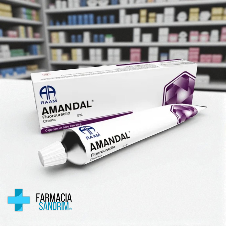 Amandal (Fluorouracilo) Crema 5% Tubo con 20 g – Farmacia Sanorim