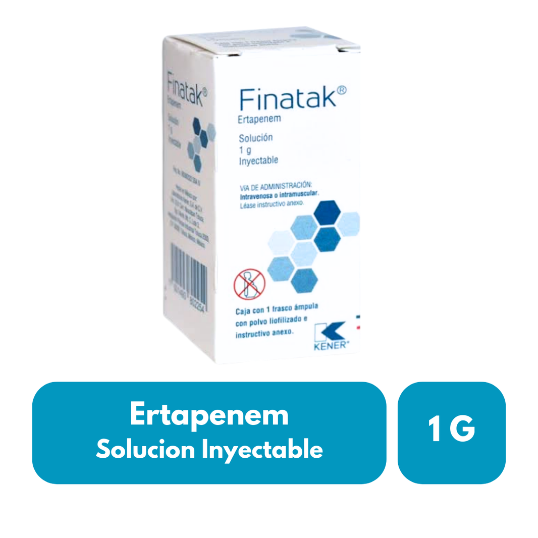 Finatak (Ertapenem) 1 g Frasco Solución Inyectable – Farmacia Sanorim