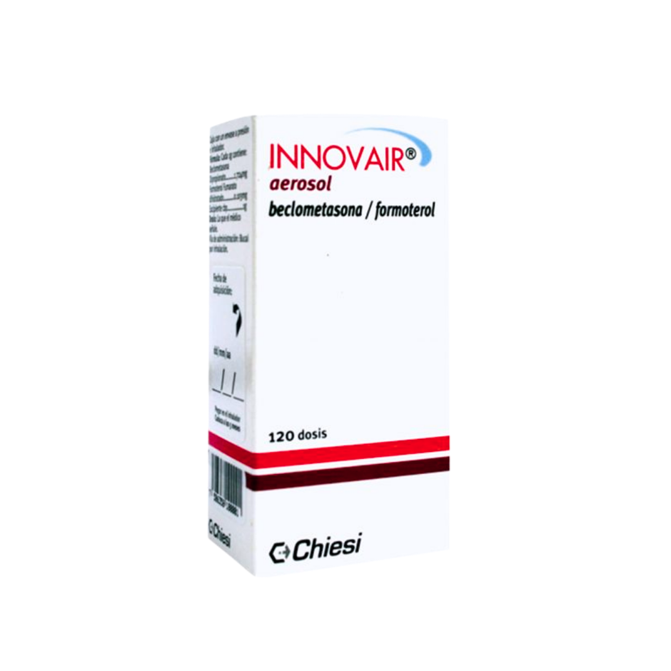 Innovair (Beclometasona/Formoterol) 100mcg/6mcg para inhalación 120 do ...