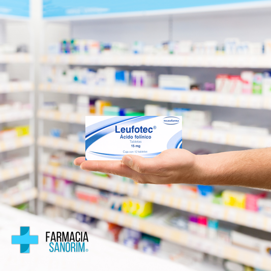 Leufotec (Ácido Folínico) 15mg Caja con 12 Tabletas – Farmacia Sanorim