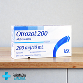 Otrozol 200 (Metronidazol) Caja con 2 ampolletas – Farmacia Sanorim