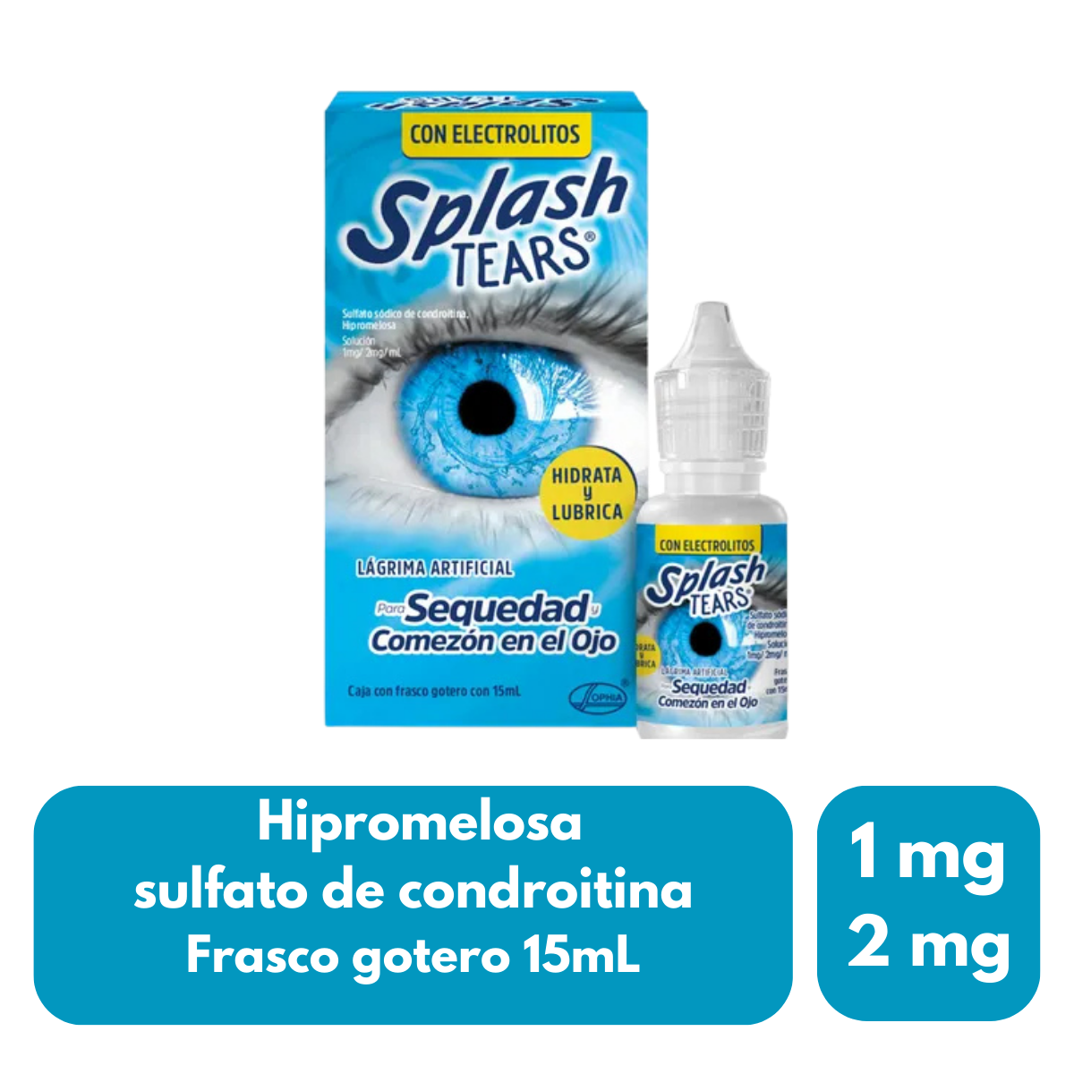 Splash-Tears (Hipromelosa/Sulfato de Condoitrina) 1 Mg Solución Gotas ...