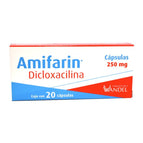 Amifarin (Dicloxacilina) 250 mg Caja con 20 Cápsulas – Farmacia Sanorim