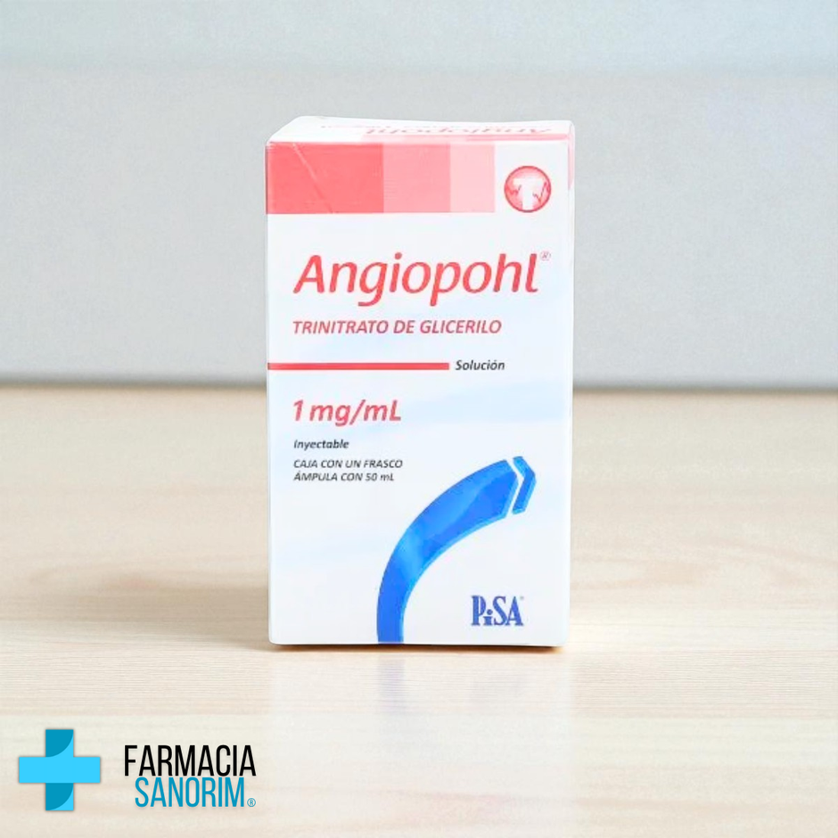 Trinitrato de Glicerilo 1/mg/ml Angiopohl Solución Inyectable Ampollet ...