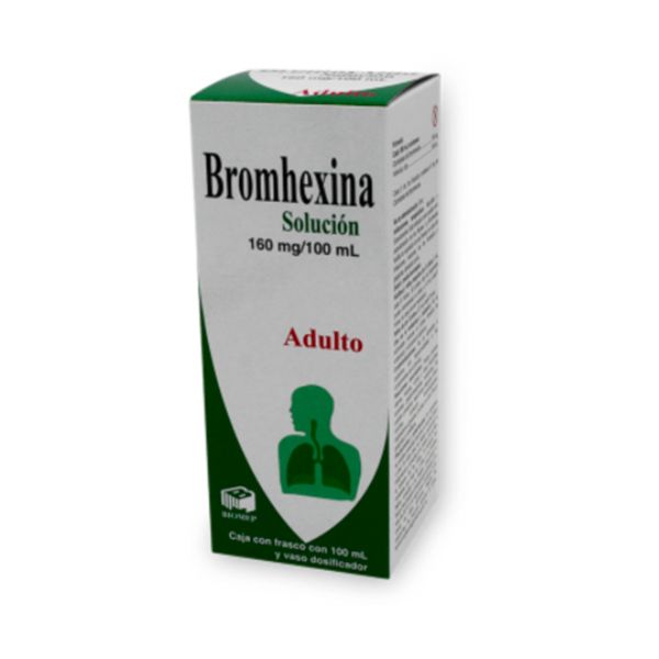 Bromhexina Solución 160 mg/100 ml Frasco Con 100 ml y Dosificador ...