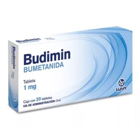 Budimin (Bumetanida) 1 mg Caja con 20 Tabletas – Farmacia Sanorim