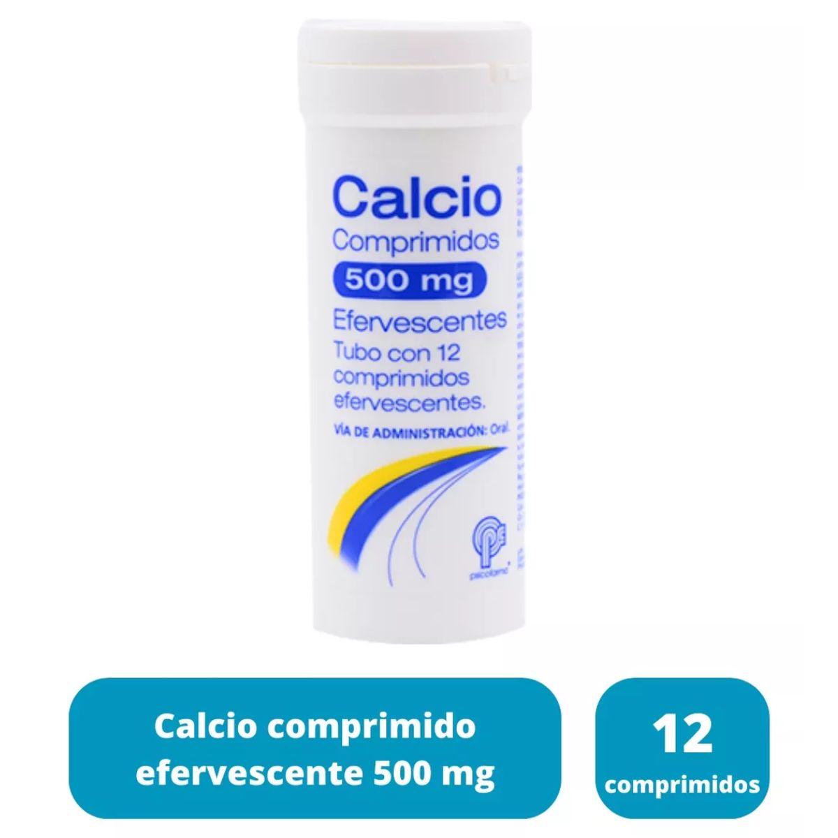 Calcio 500 mg Tubo con 12 Comprimidos Efervecentes – Farmacia Sanorim