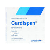 Cardispan (Levocarnitina) Inyectable Caja con 5 Ampolletas – Farmacia ...