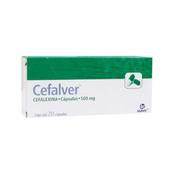 Cefalver (Cefalexina) 500 mg Caja con 12 Cápsulas – Farmacia Sanorim