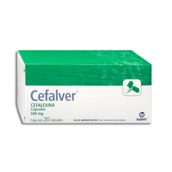 Cefalver (Cefalexina) 500 mg Caja con 20 Cápsulas – Farmacia Sanorim