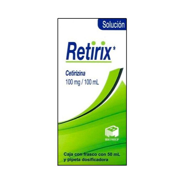 Retirix (Cetirizina) Solución Oral 100 mg / 100 ml Frasco con 50 ml ...
