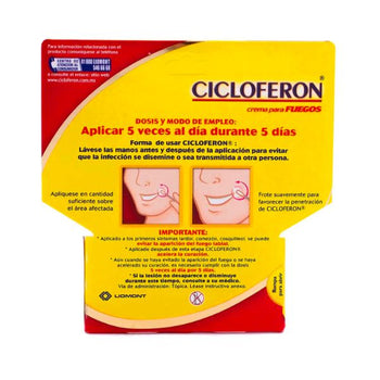 Cicloferon (Aciclovir) Crema 5.0% Caja con Tubo De 2 g – Farmacia Sanorim