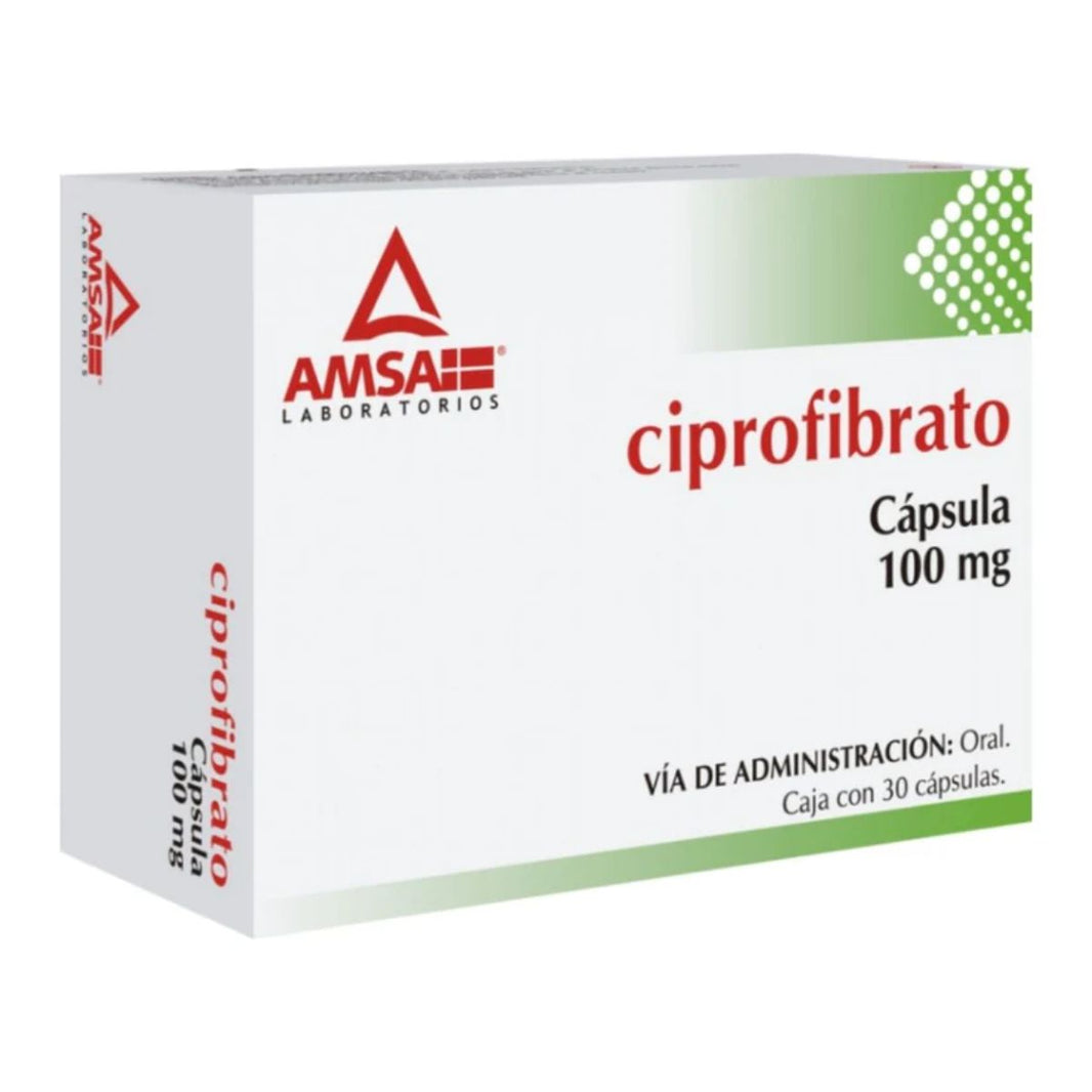 Ciprofibrato 100 mg Caja con 30 Capsulas – Farmacia Sanorim