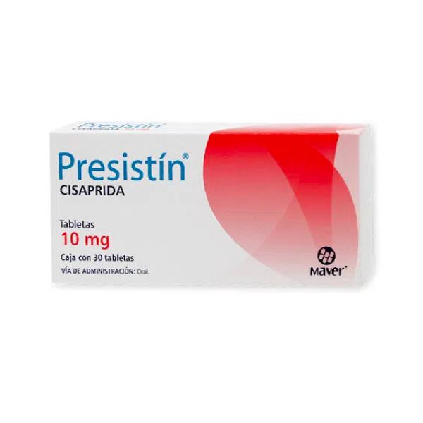 Presistín (Cisaprida) 10 mg Caja con 30 Tabletas – Farmacia Sanorim