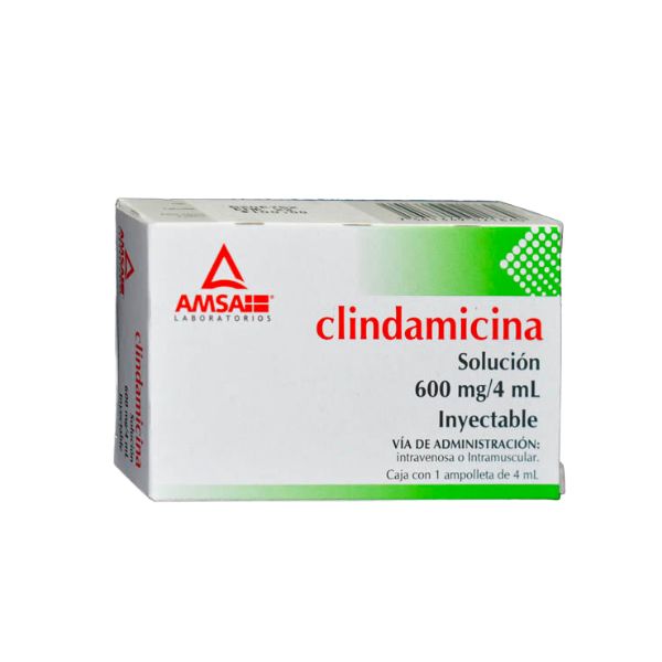 Clindamicina 600 mg/4 ml Caja con 1 Ampolleta Inyectable – Farmacia Sanorim