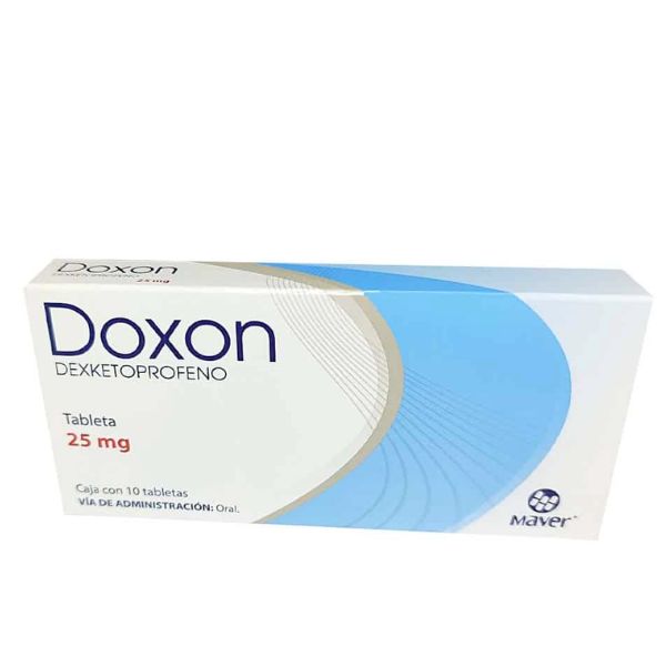 Doxon (Dexketoprofeno Trometamol) 25 mg Caja con 10 Tabletas – Farmacia ...