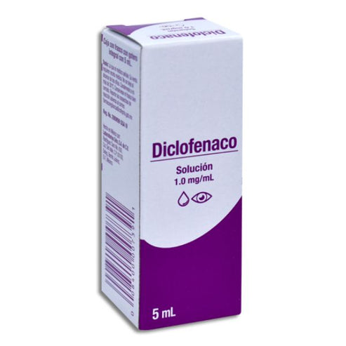 Diclofenaco 1.0mg/ml Solución Oftalmica Frasco Gotero con 5 ml ...