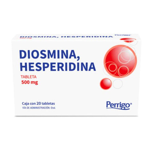 Diosmina/Hesperidina 450 mg - 50 mg Caja con 20 Tabletas Perrigo ...