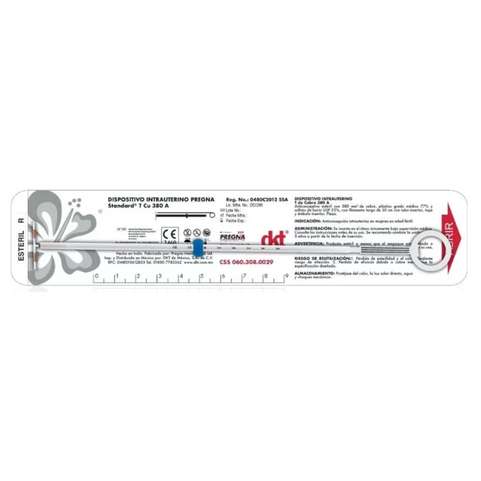 Dispositivo Intrauterino DIU Pregna Standard T Cu 380 A – Farmacia Sanorim