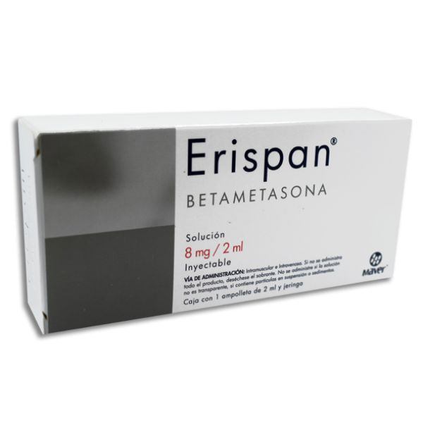 Erispan (Betametasona) 8 mg/2 ml 1 Ampolleta Inyectable – Farmacia Sanorim