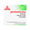Gentamicina 160 mg / 2 ml Caja con 5 Ampolletas Inyectables – Farmacia Sanorim
