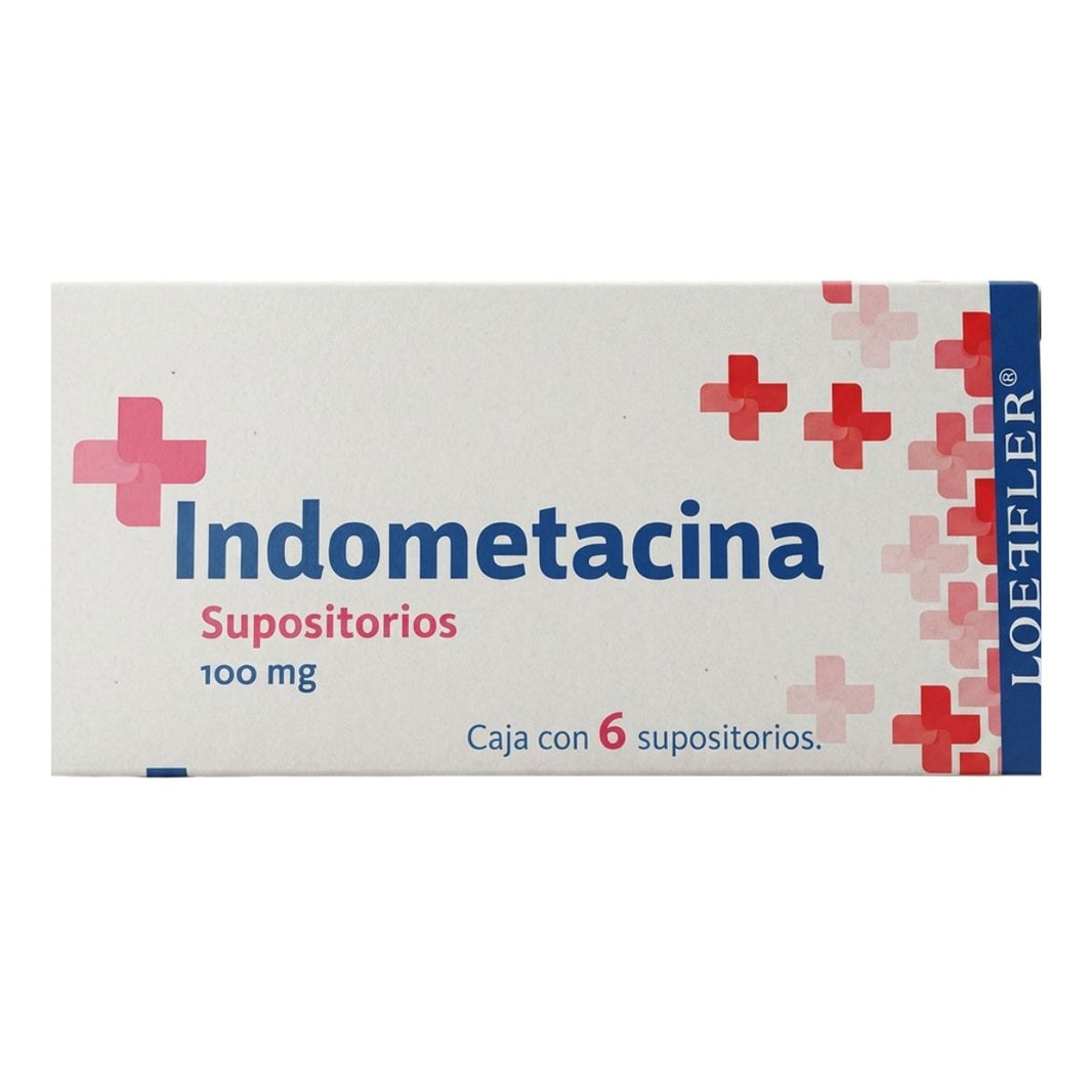 Indometacina 100 mg Caja con 6 Supositorios – Farmacia Sanorim