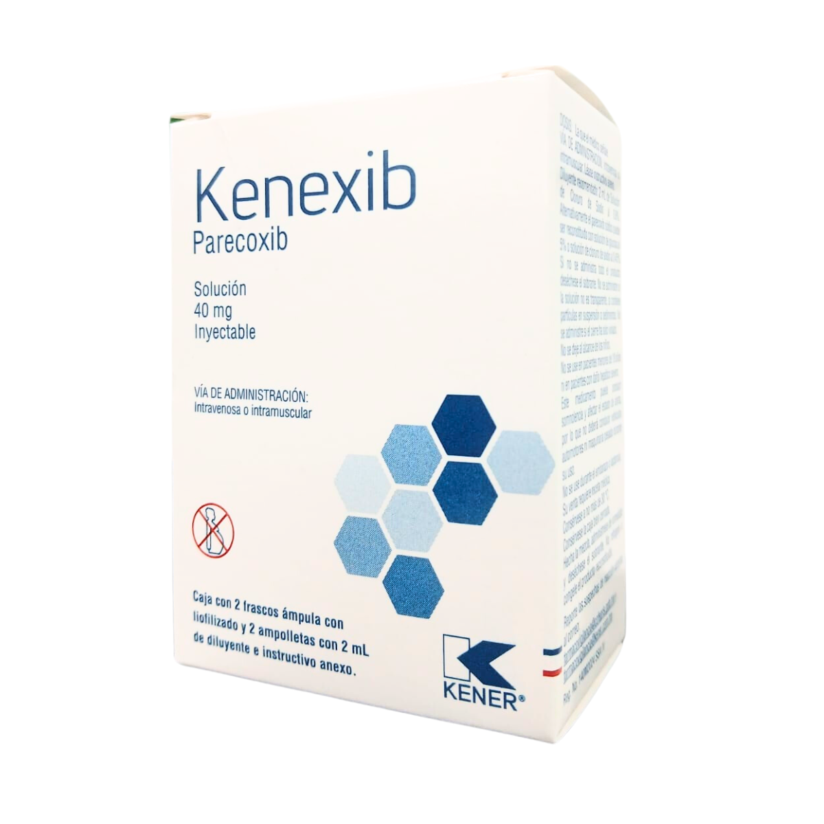 Kenexib (Parecoxib) 40 mg Solución Inyectable Caja con 2 Ámpulas ...