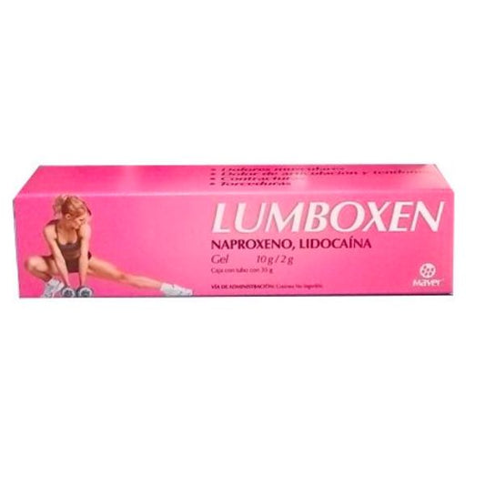 Lumboxen (Naproxeno/Lidocaina) Gel 35 g Rosa – Farmacia Sanorim