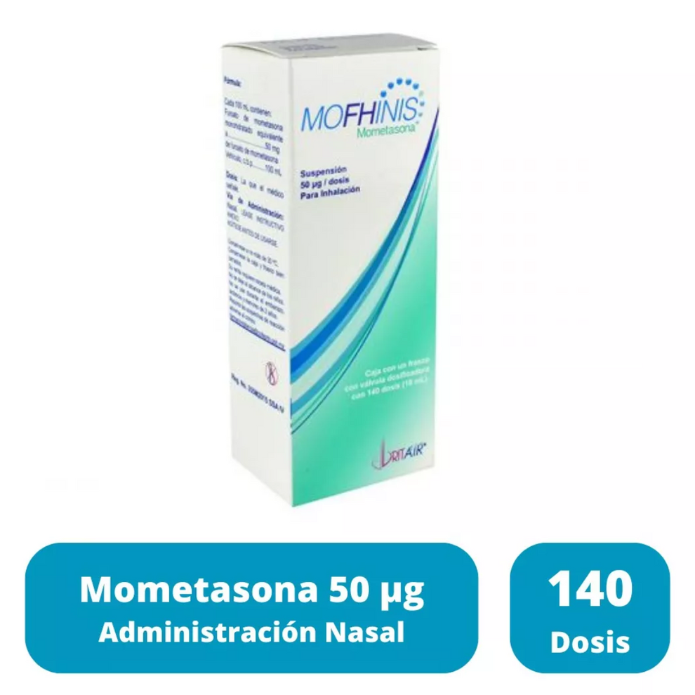 Mofhinis (Mometasona) 50 µg Suspensión para Inhalación 140 Dosis ...