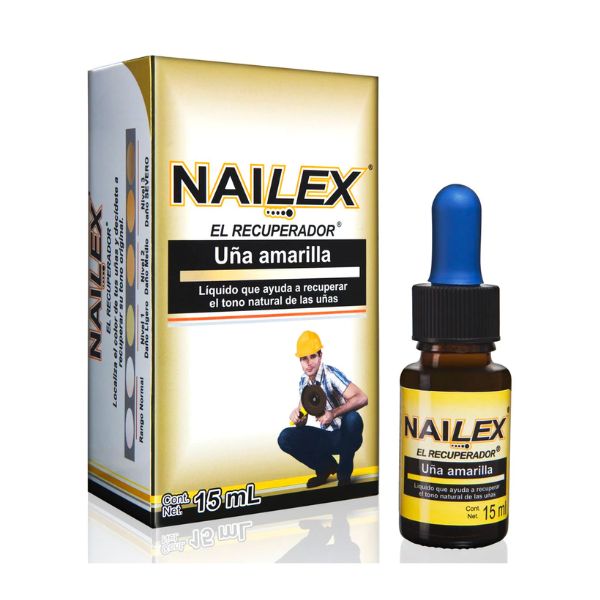 Nailex Uñas Amarillas Caja con Frasco con 15 ml – Farmacia Sanorim