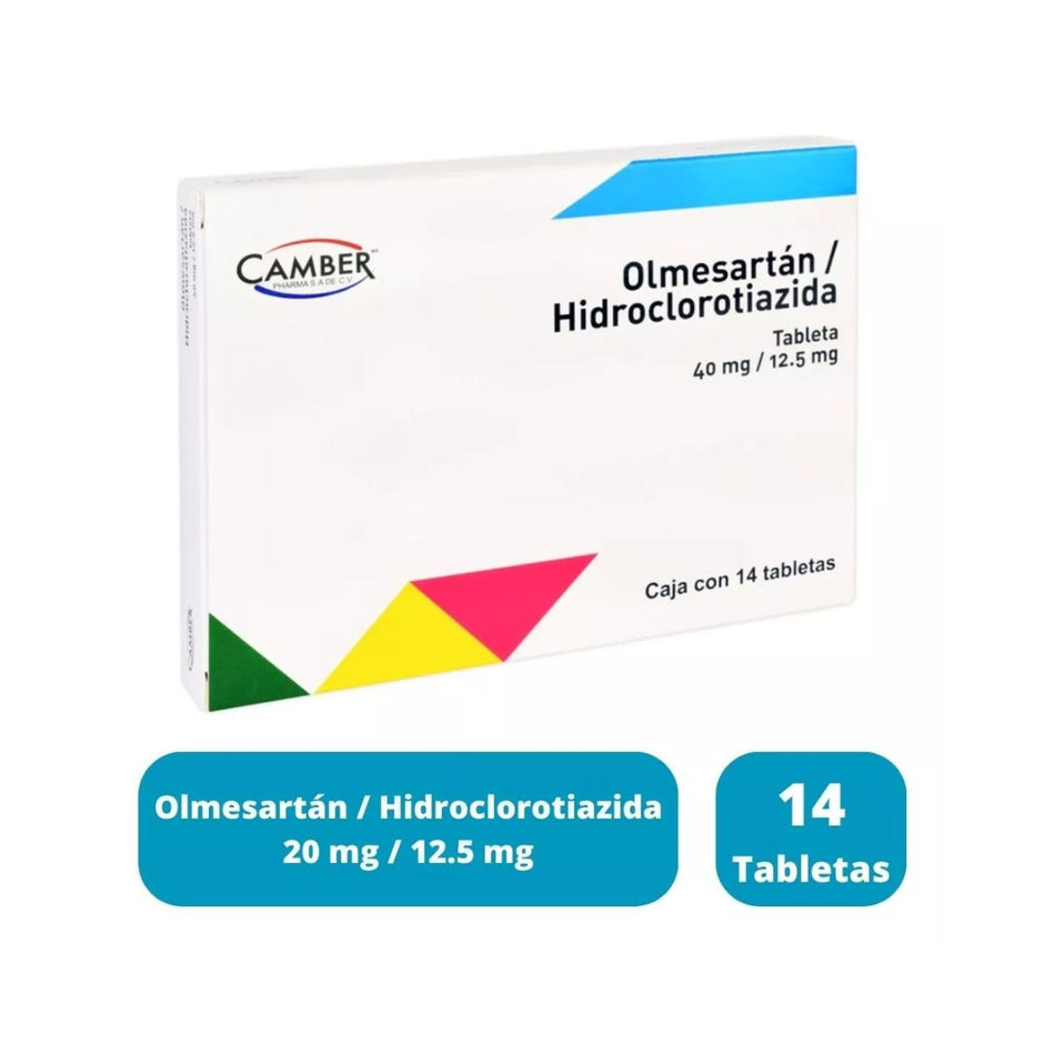 Olmesartan/Hidroclorotiazida 40 mg/ 12.5 mg Caja con 14 Tabletas – Farmacia Sanorim