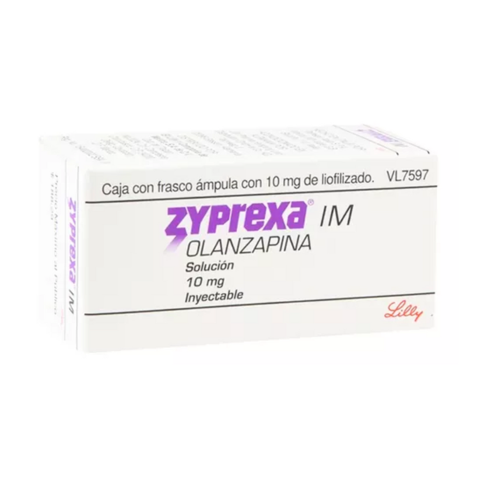 Zyprexa IM (Olanzapina) 10 mg Solución Inyectable Frasco Ámpula ...