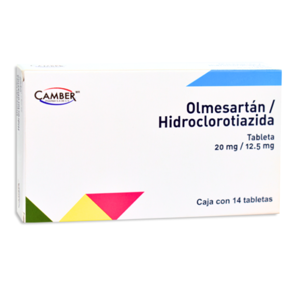 Olmesartán Hidroclorotiazida 20 Mg / 12.5 mg Caja con 14 Tabletas – Farmacia Sanorim