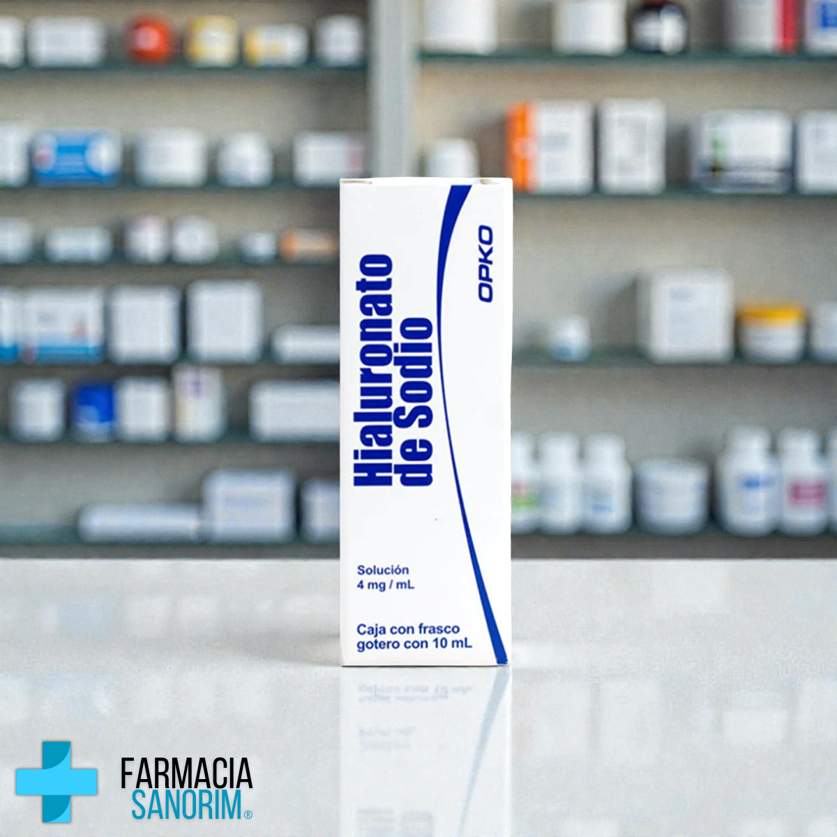 Hialuronato de Sodio 4mg/ml Oftalmico Gotero con 10ml Opko – Farmacia ...