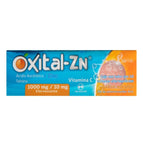 Oxital ZN Vitamina C 1 g, Zinc 10 mg Caja con 10 Tabletas Efervescente ...