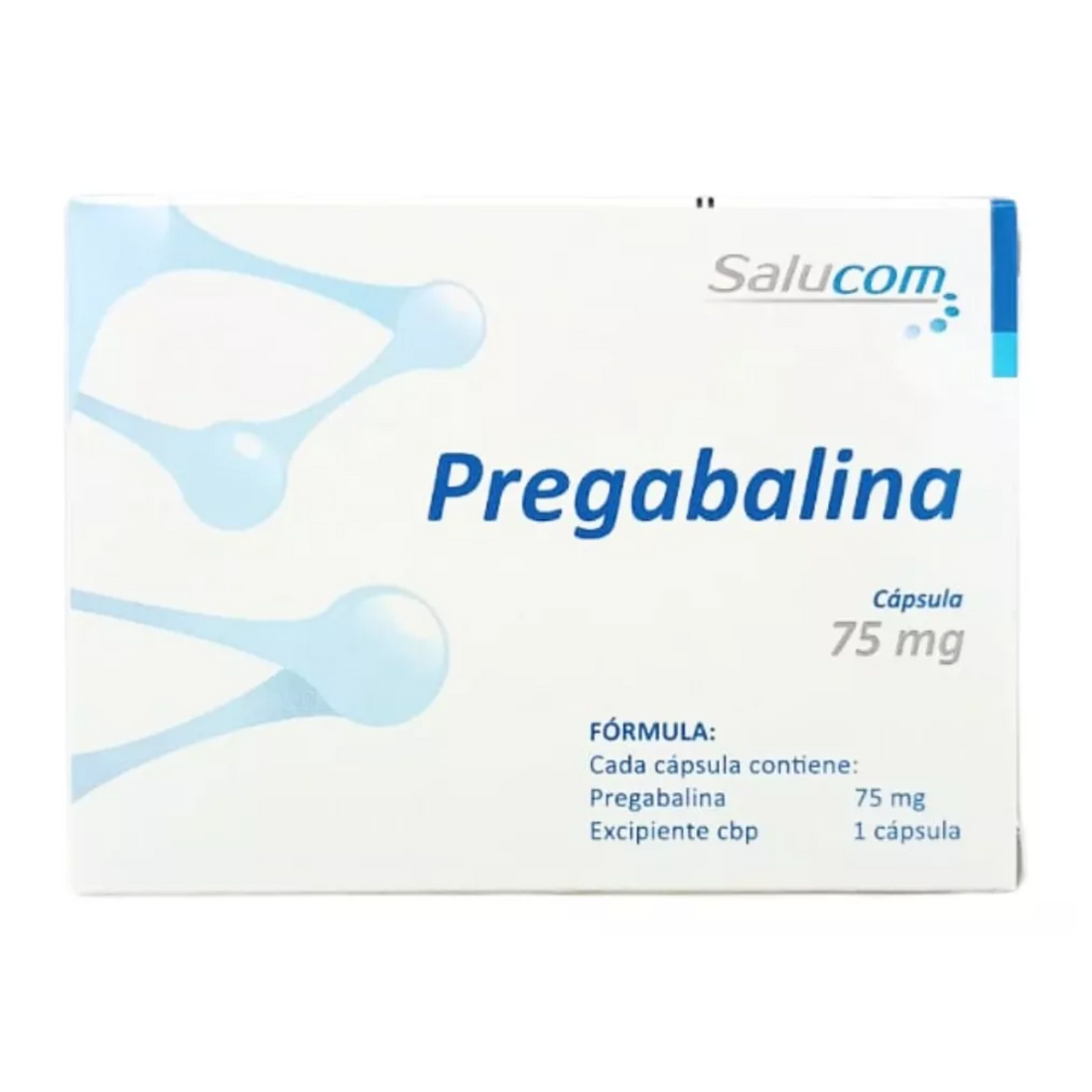 Pregabalina 75 mg caja con 28 cápsulas Pisa Laboratorios – Farmacia Sanorim