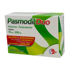Pasmodil Duo (Hioscina/Paracetamol) 10 Mg/500 mg Caja con 24 Tabletas ...