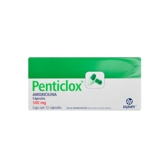 Penticlox Amoxicilina 500 Mg Caja Con 12 Cápsulas Farmacia Sanorim