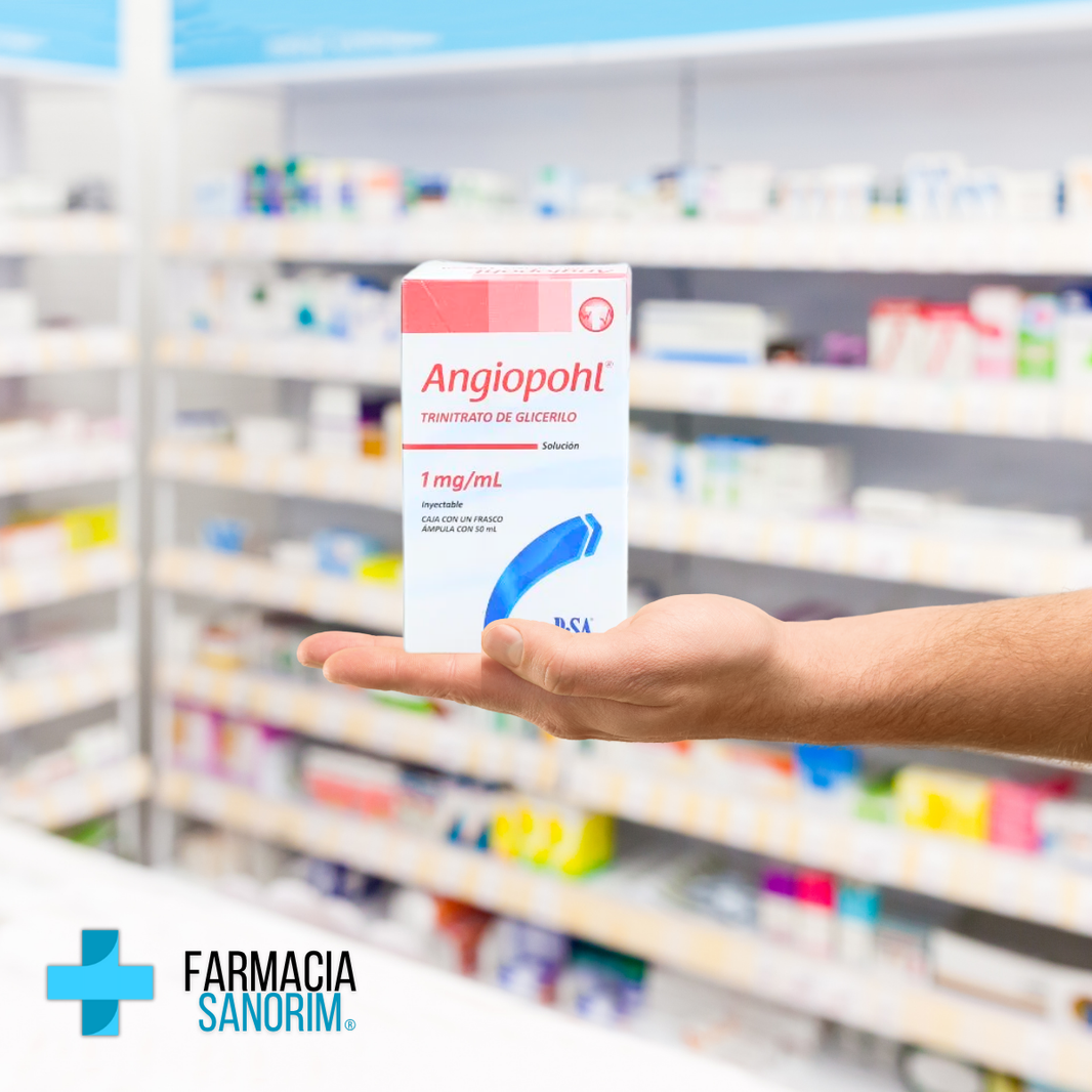 Trinitrato de Glicerilo 1/mg/ml Angiopohl Solución Inyectable Ampollet ...