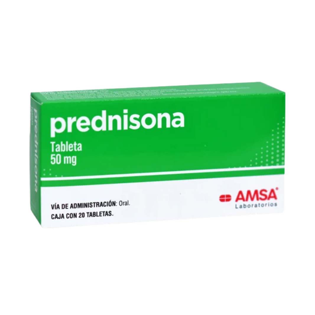 Prednisona 50 mg Caja con 20 Tabletas – Farmacia Sanorim