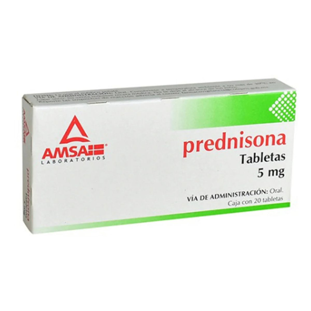 Prednisona 5 mg Caja con 20 Tabletas – Farmacia Sanorim