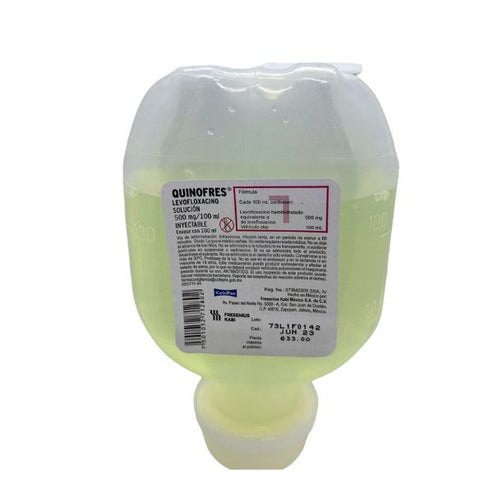 Quinofres (Levofloxacino) 500 mg / 100 ml Inyectable – Farmacia Sanorim