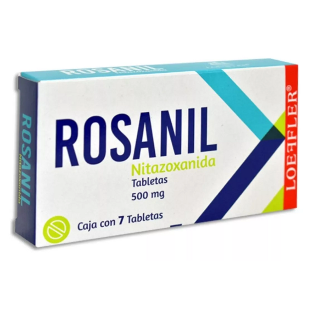 Rosanil (Nitazoxanida) 500 mg Caja con 7 Tabletas – Farmacia Sanorim
