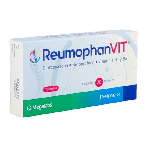 Reumophan Vit Caja con 20 Tabletas – Farmacia Sanorim