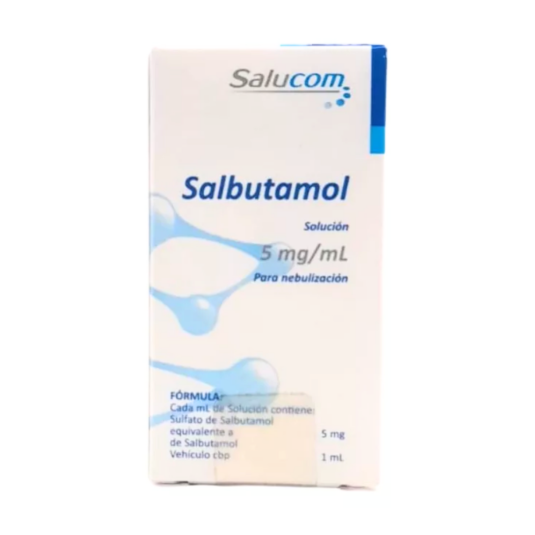 Salbutamol 5 mg/ ml Caja con Frasco con 10 ml de Solución para Nebuliz – Farmacia Sanorim