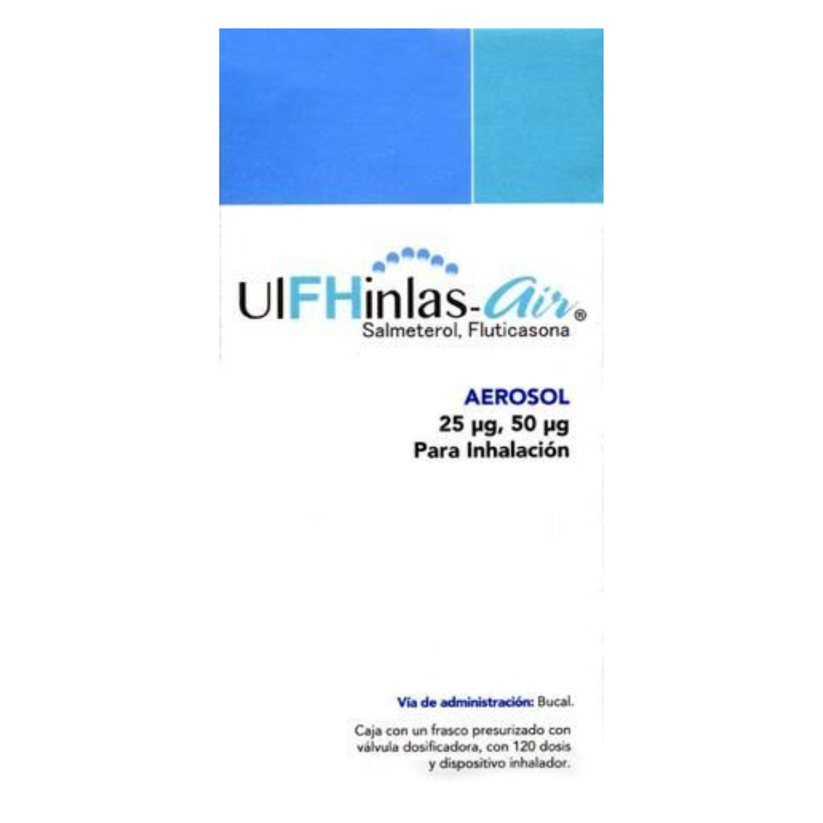 Ulfhinlas Air Salmeterol Fluticasona 25/ 50 mcg 120 Dosis – Farmacia ...