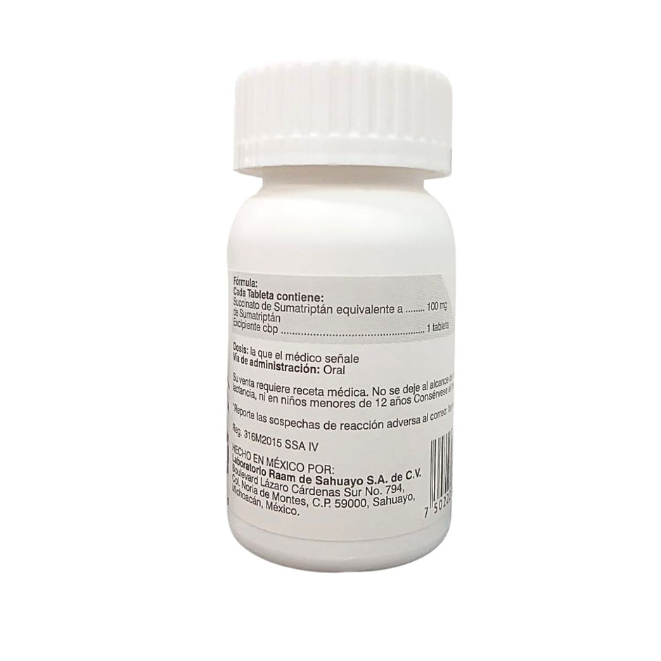 Fermig (Sumatriptan) 100 mg Frasco con 20 Tabletas – Farmacia Sanorim