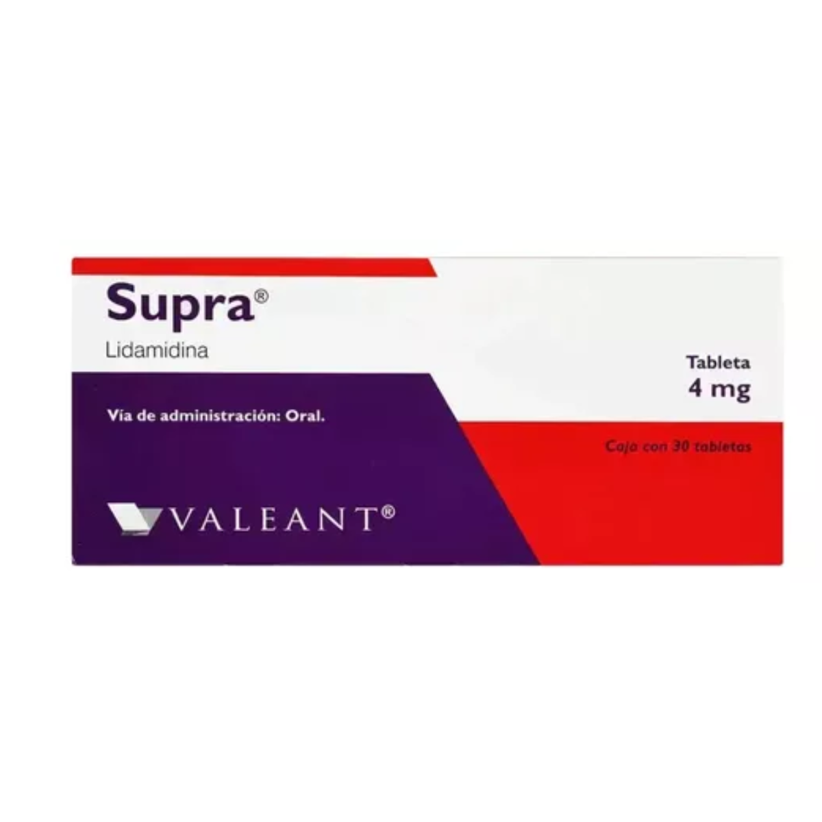 Supra (Lidamidina) 4 mg Caja con 30 Tabletas – Farmacia Sanorim