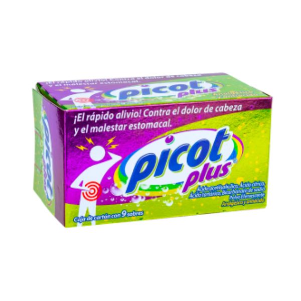 Sal de Uvas Picot Plus Caja con 9 Sobres Efervescentes – Farmacia Sanorim