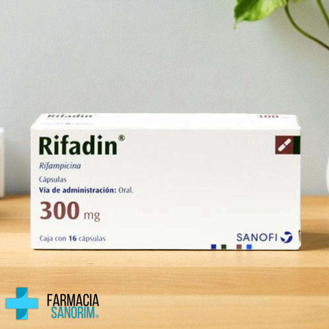 Rifampicina 300mg Rifadin Caja con 16 Cápsulas Sanofi – Farmacia Sanorim
